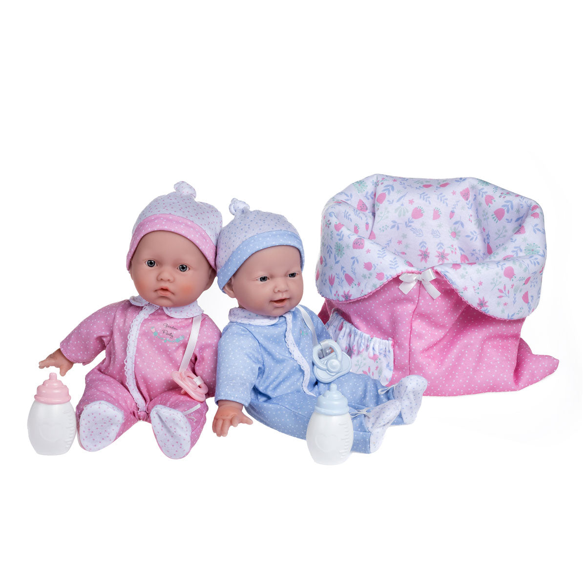 Gemelos 28 cm con saco de dormir reversible – JC Toys Spain, S.L.